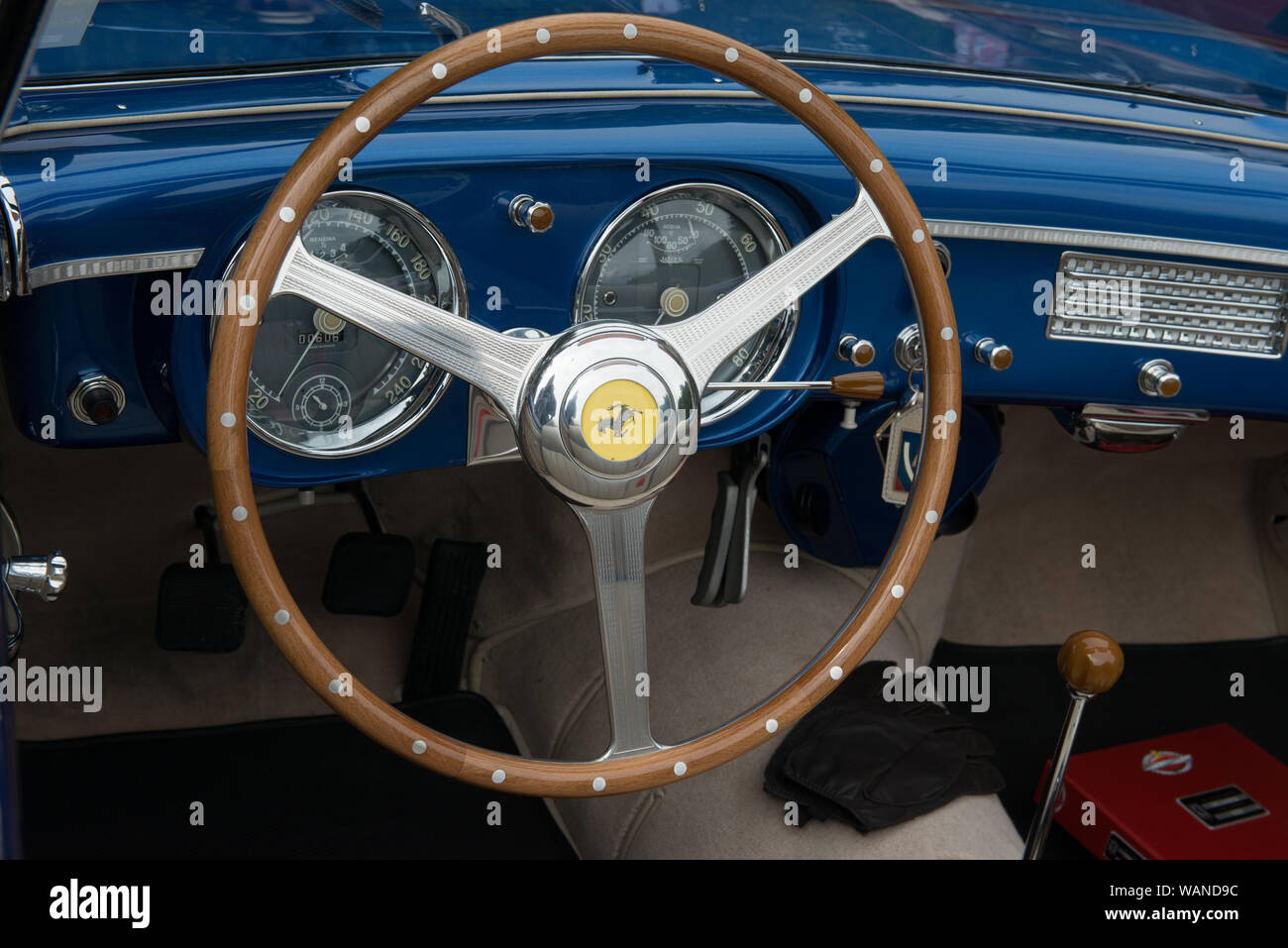 Ferrari 342 America seen at the concourse d`Eleganza villa d`Este 2019 ...