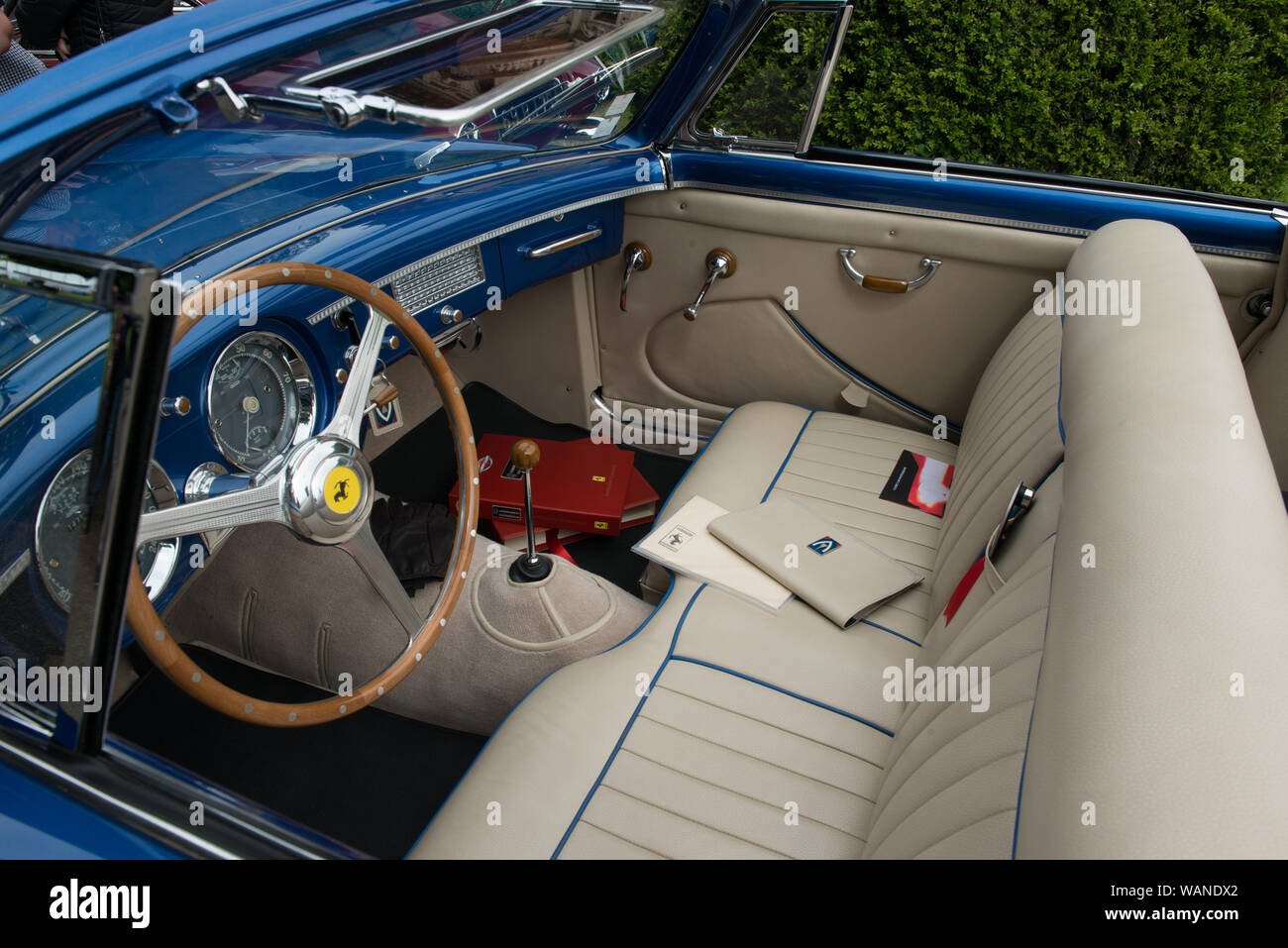 Ferrari 342 America seen at the concourse d`Eleganza villa d`Este 2019 ...