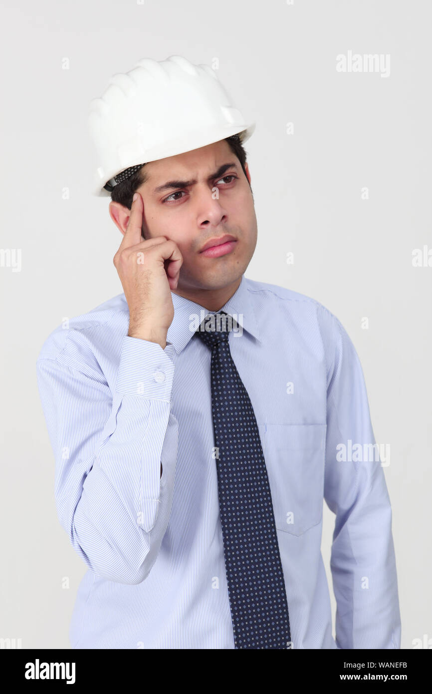 Indian architect thinking hi-res stock photography and images - Alamy