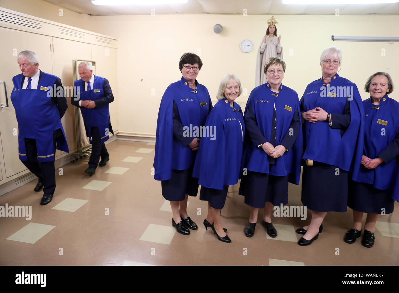 Members of 'Cairde Mhuire' with the new processional statue of Our Lady ...