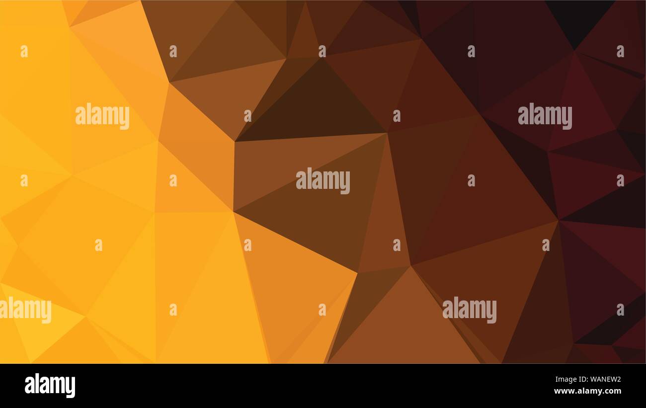 Orange triangular low poly, Mosaic pattern Background, Vector ...