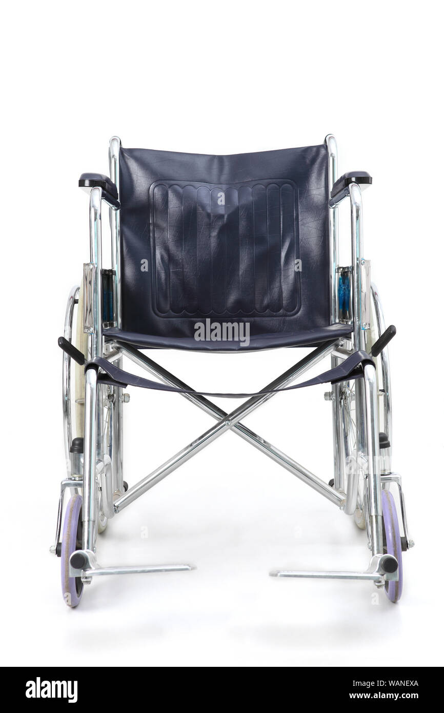 Wheelchair isolated on white background Stock Photo - Alamy