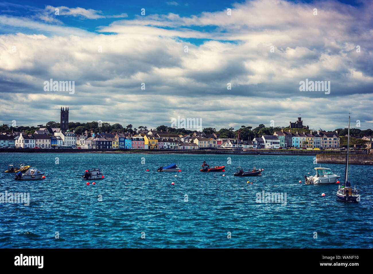 The pretty seaside town of Donaghadee on the County Down coast ...