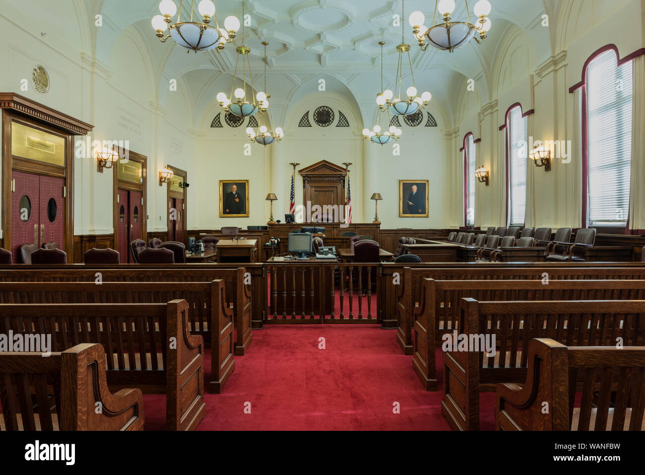 Courtroom at the Ed Edmondson Courthouse, also known as the U.S. Post ...