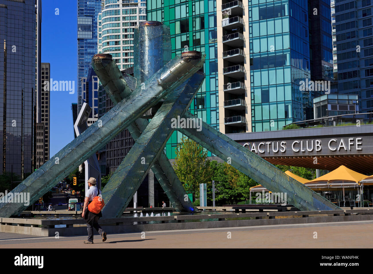 Olympic Cauldron, Jack Poole Plaza, Convention Centre West, Vancouver ...