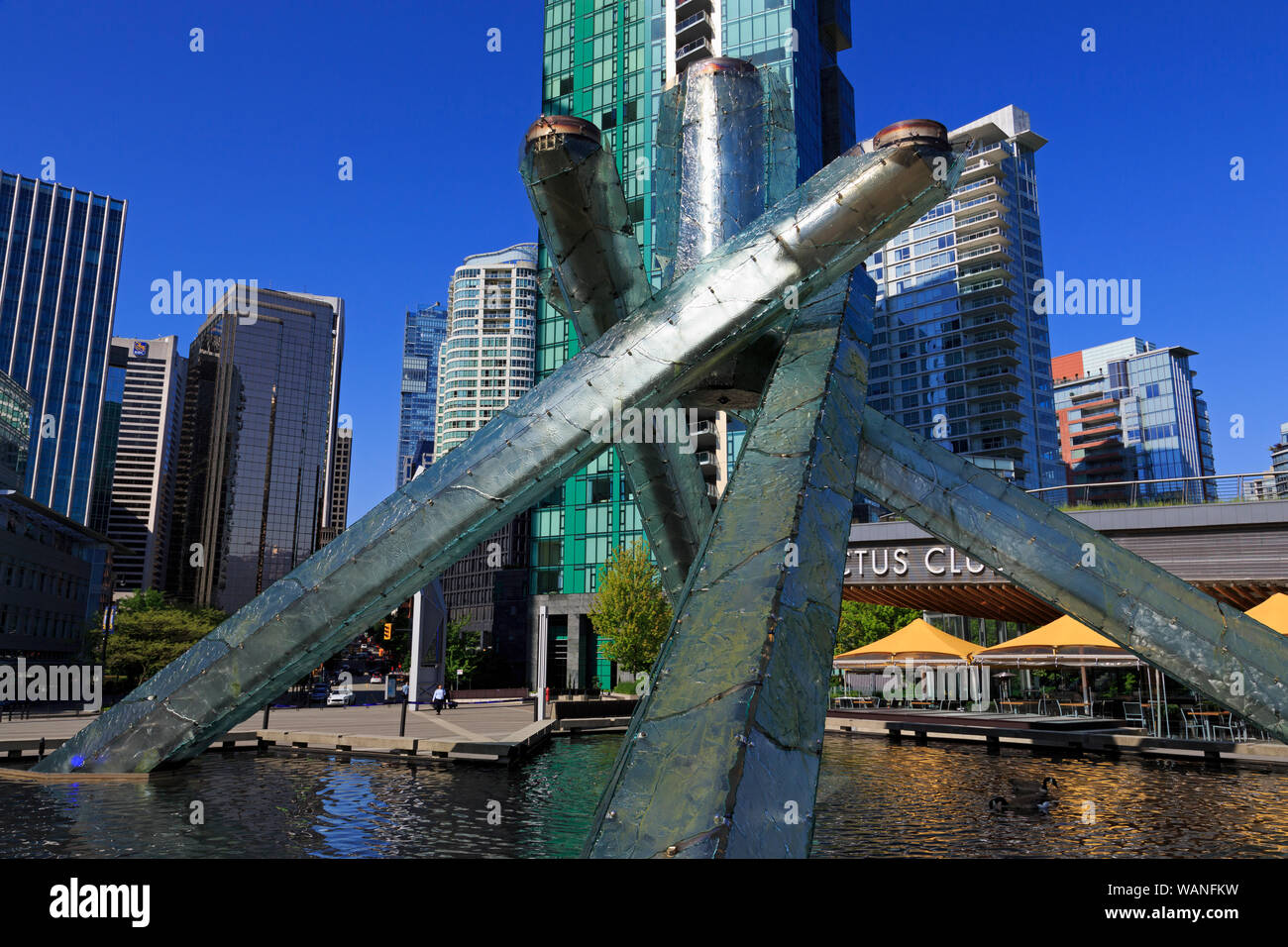 Olympic Cauldron, Jack Poole Plaza, Convention Centre West, Vancouver ...