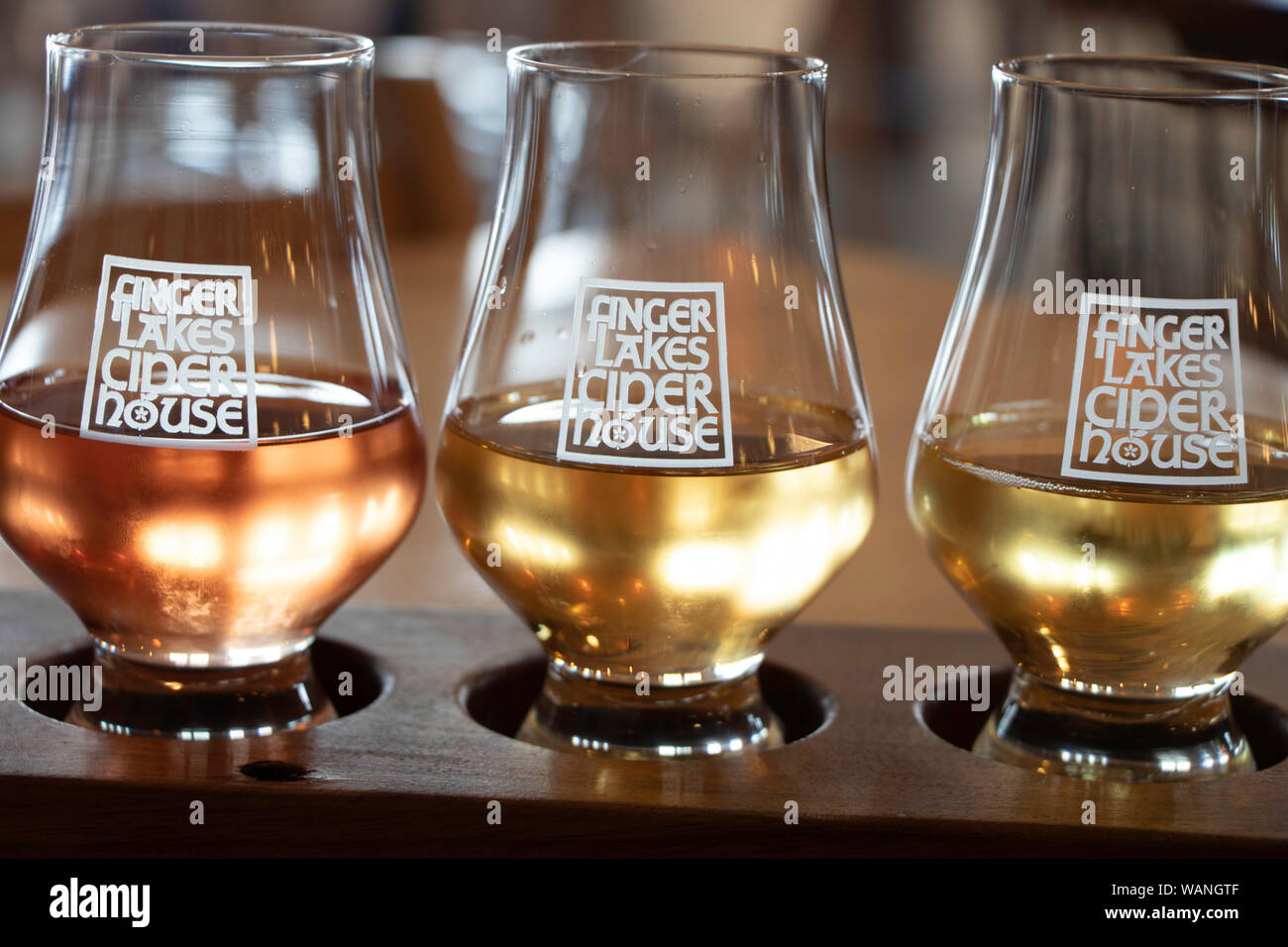 Hard Ciders Tasting at Finger Lakes Cider House - Interlaken, New York ...