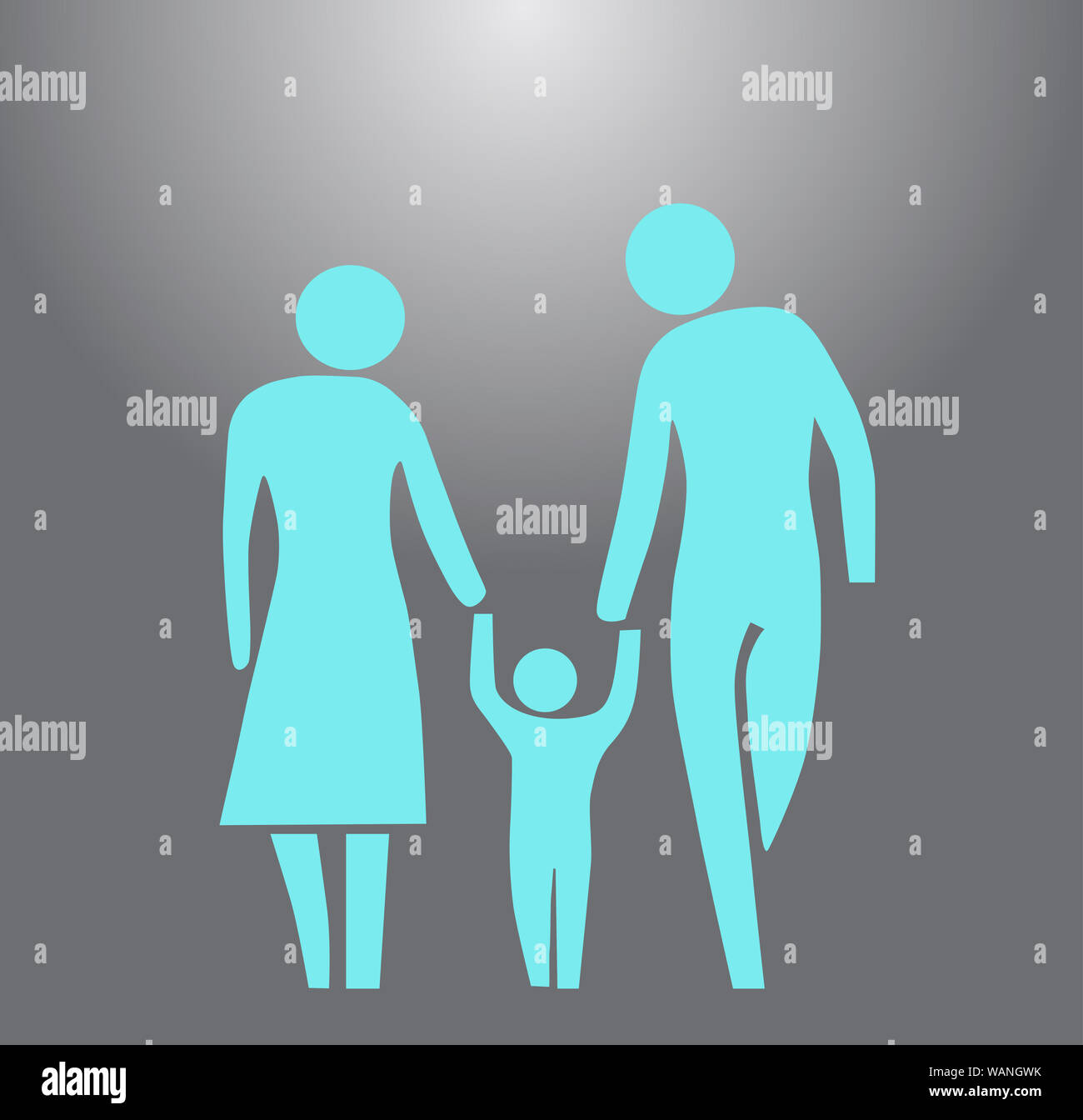 Family one son illustration hi-res stock photography and images - Alamy