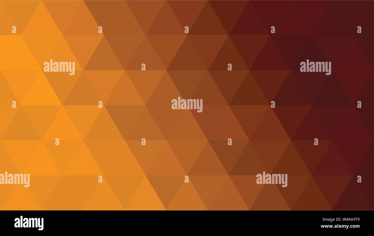 Orange triangular low poly, Mosaic pattern Background, Vector ...