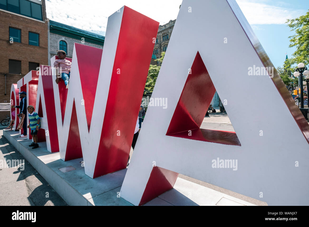 The huge Ottawa sign in the Byward Market is a big attraction for ...