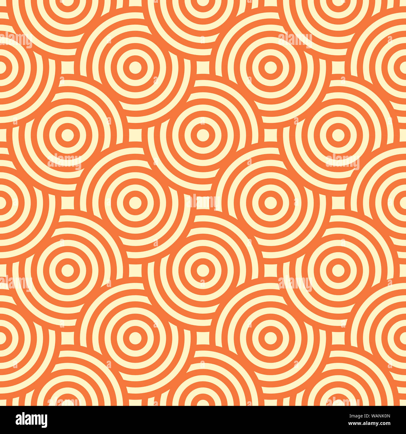 Vector geometric seamless pattern created with intersect circles ...
