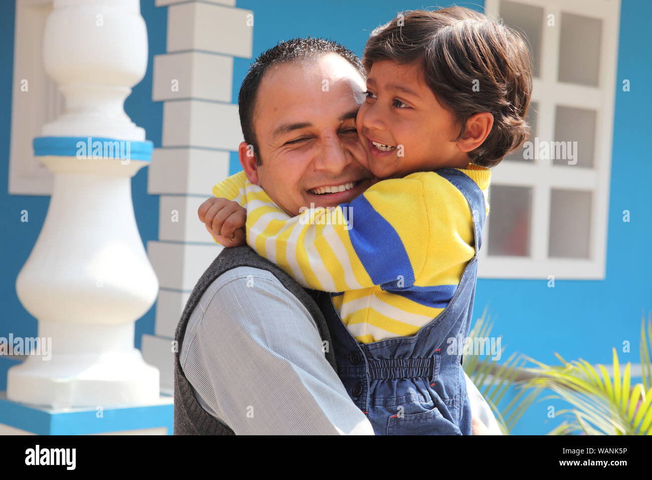 Indian father son home fun hi-res stock photography and images - Alamy