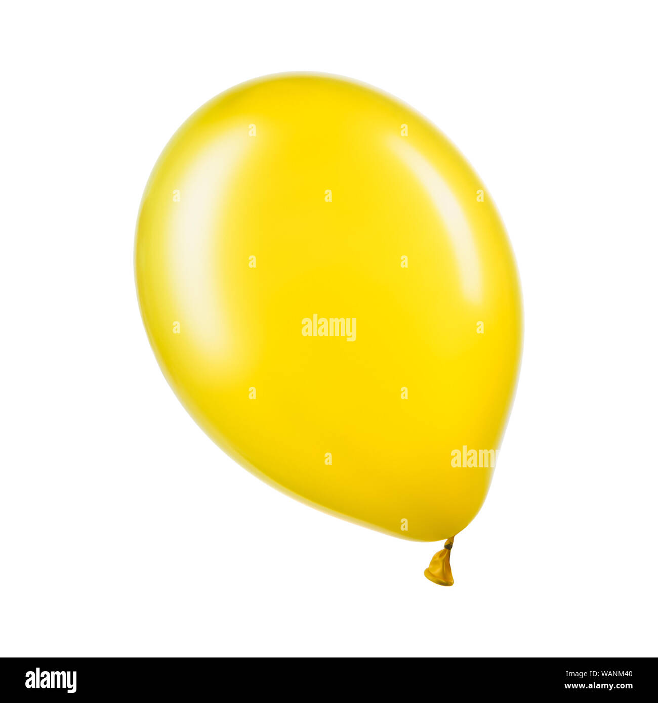 Single yellow helium balloon, element of decorations Stock Photo - Alamy