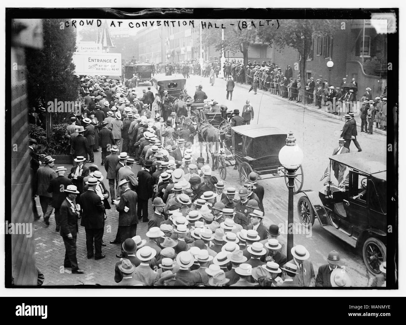Crowd at convention hall - Balt Stock Photo - Alamy
