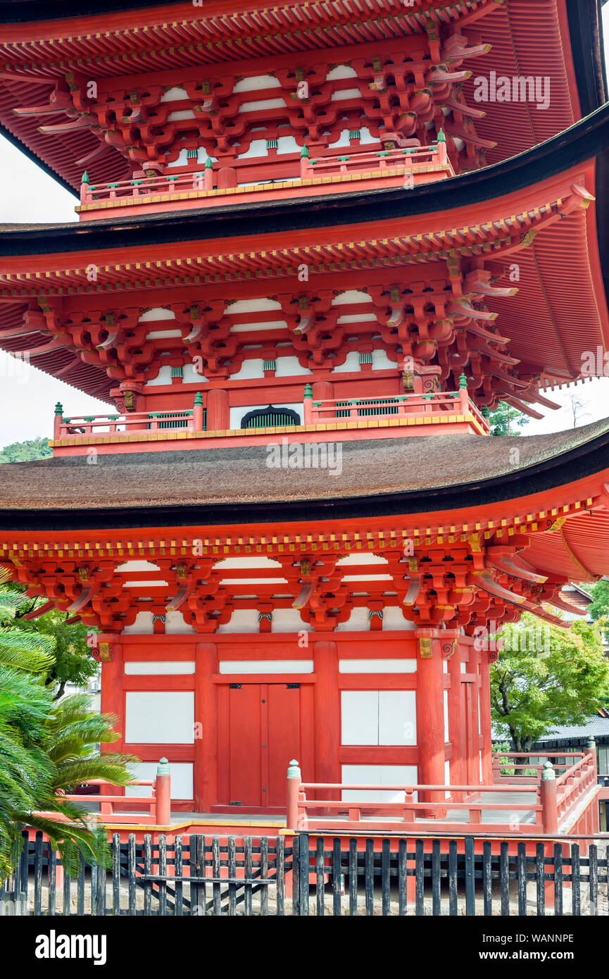 30 pm Five-storied Buddhist Pagoda (Gojunoto) on Miyajima Island, Japan ...