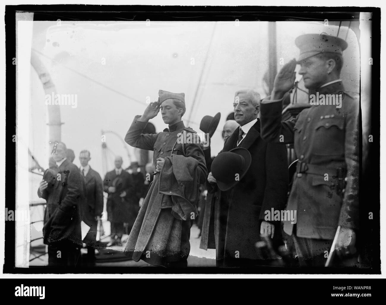 Crown Prince & Vice Pres. Marshall on Mayflower Stock Photo - Alamy
