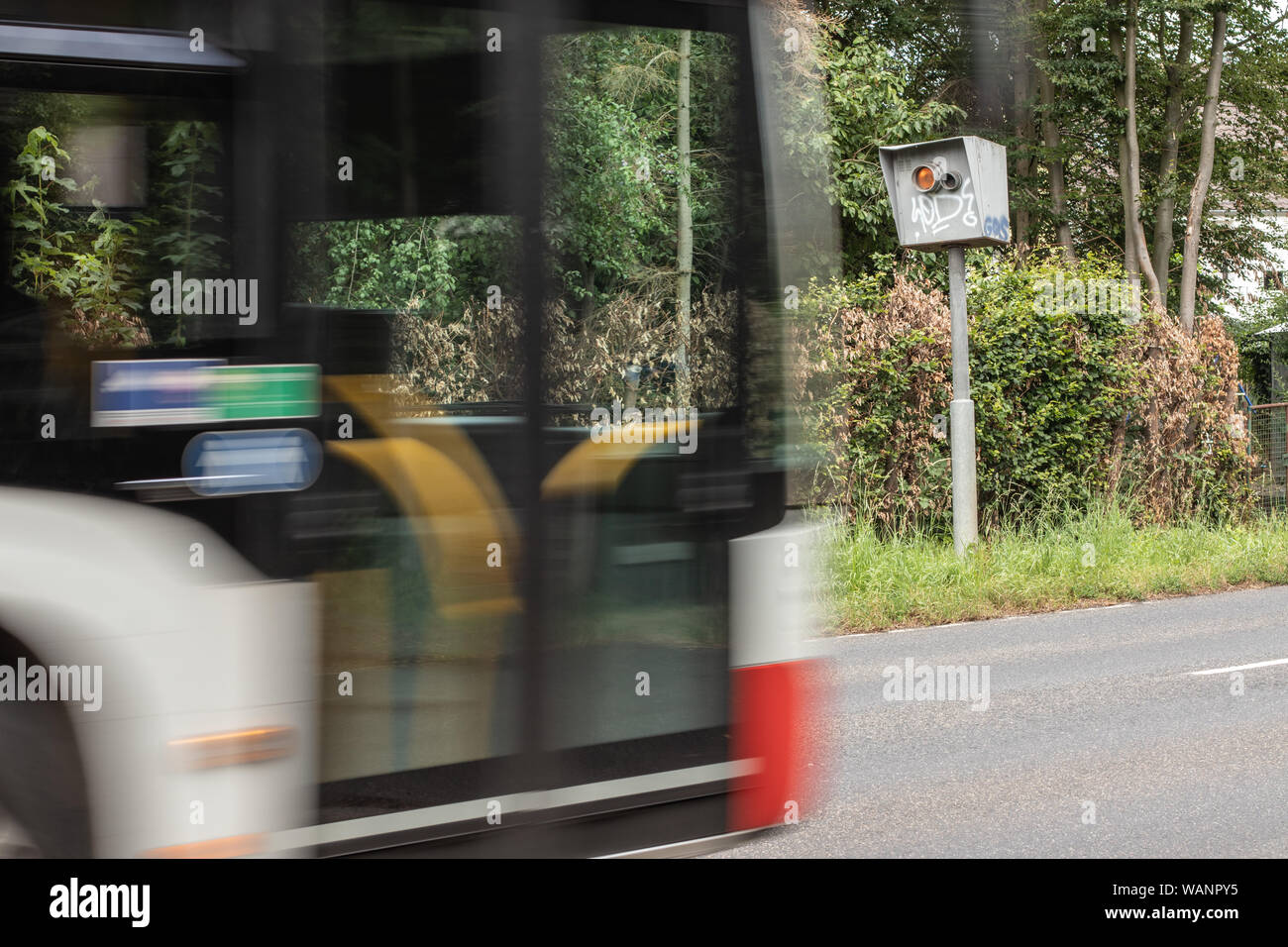 radar speed trap with car in motion Stock Photo - Alamy