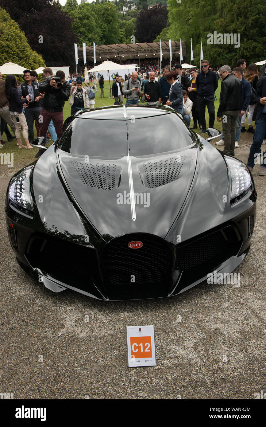 BUGATTI LA VOITURE NOIRE seen at the concourse d`Eleganza villa d`Este ...