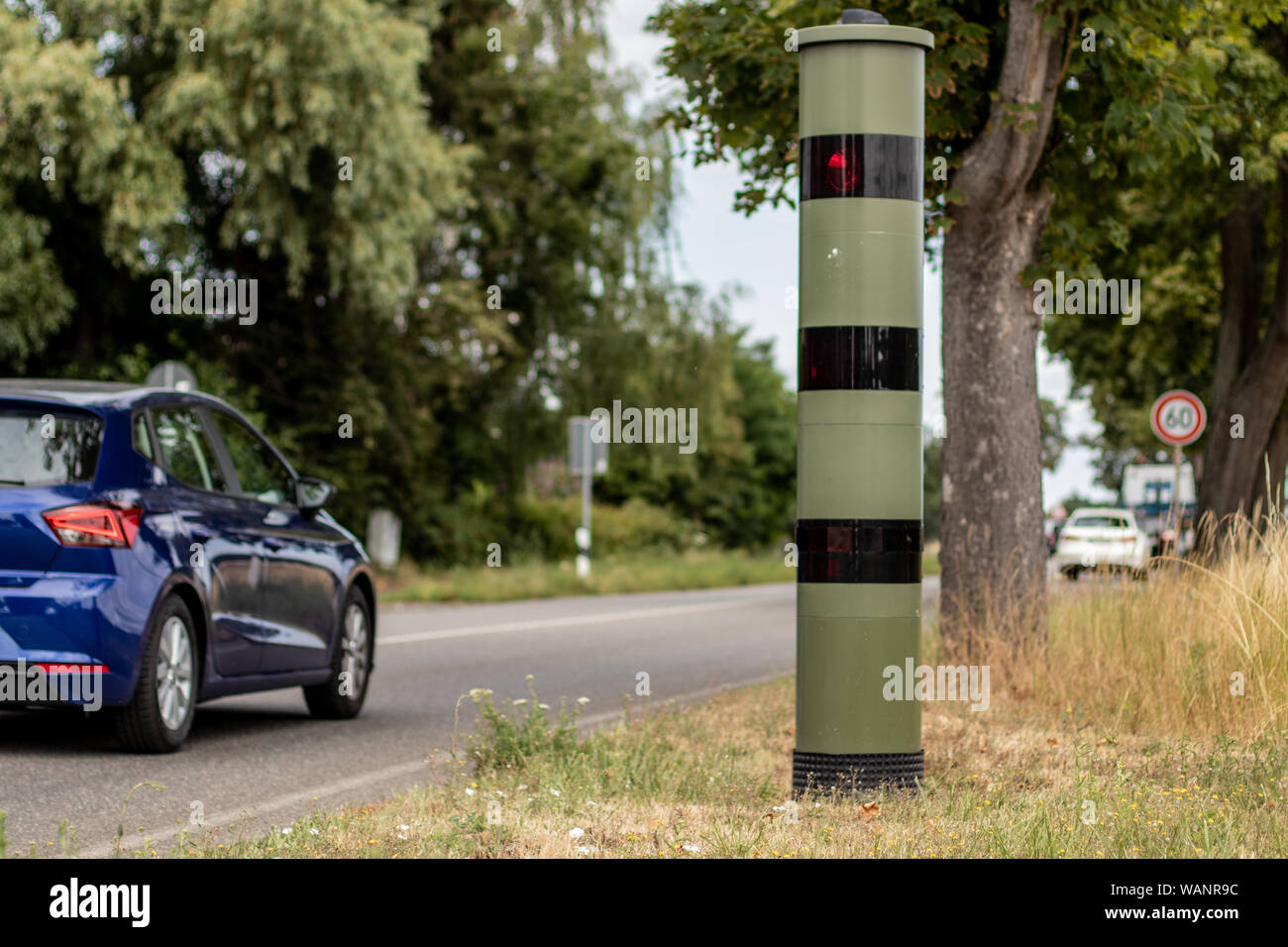 radar speed trap with car in motion Stock Photo - Alamy