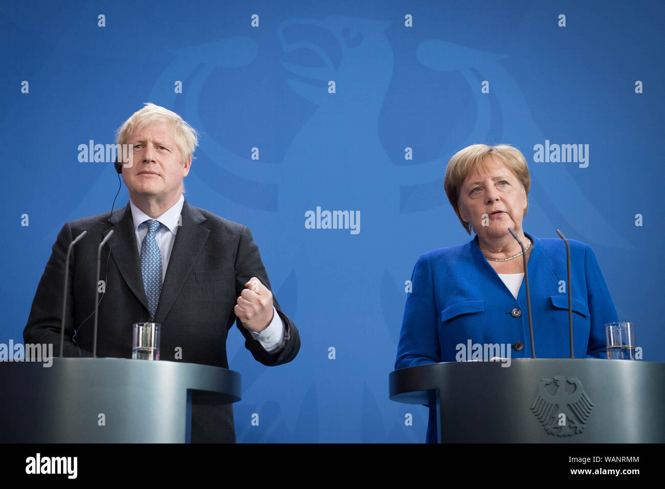 Prime Minister Boris Johnson holds a joint press conference with German ...