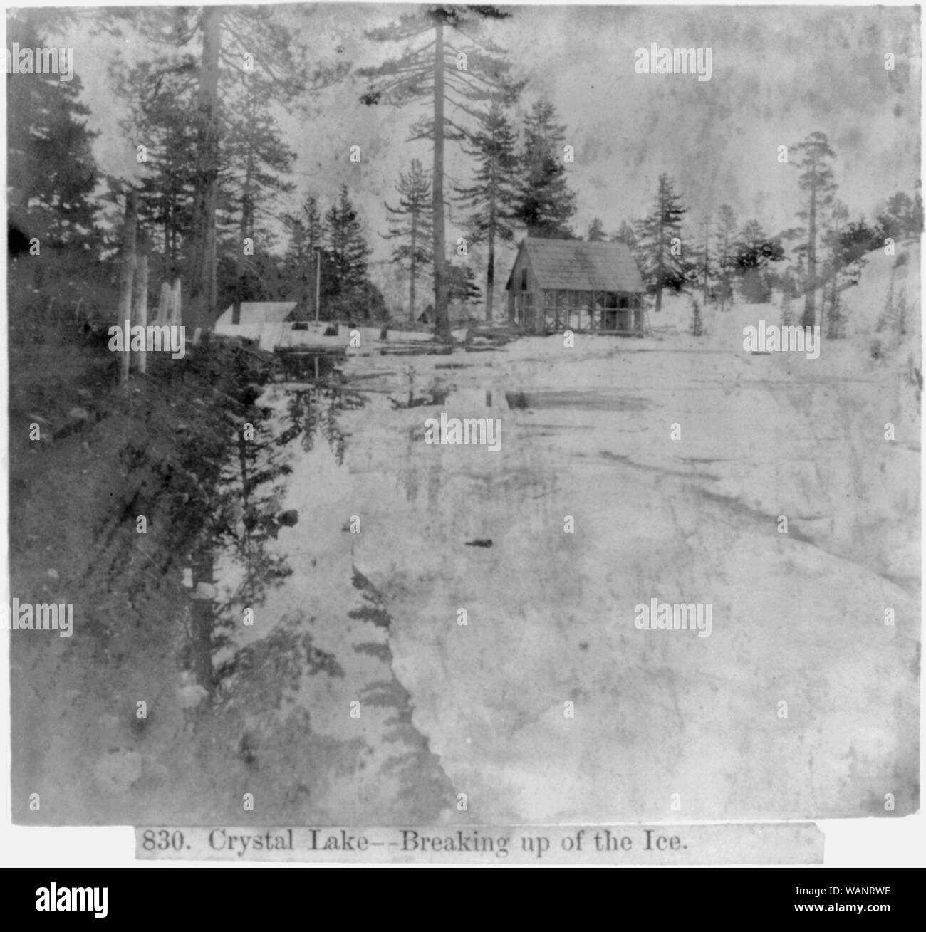 Crystal Lake--Breaking up the Ice Stock Photo - Alamy