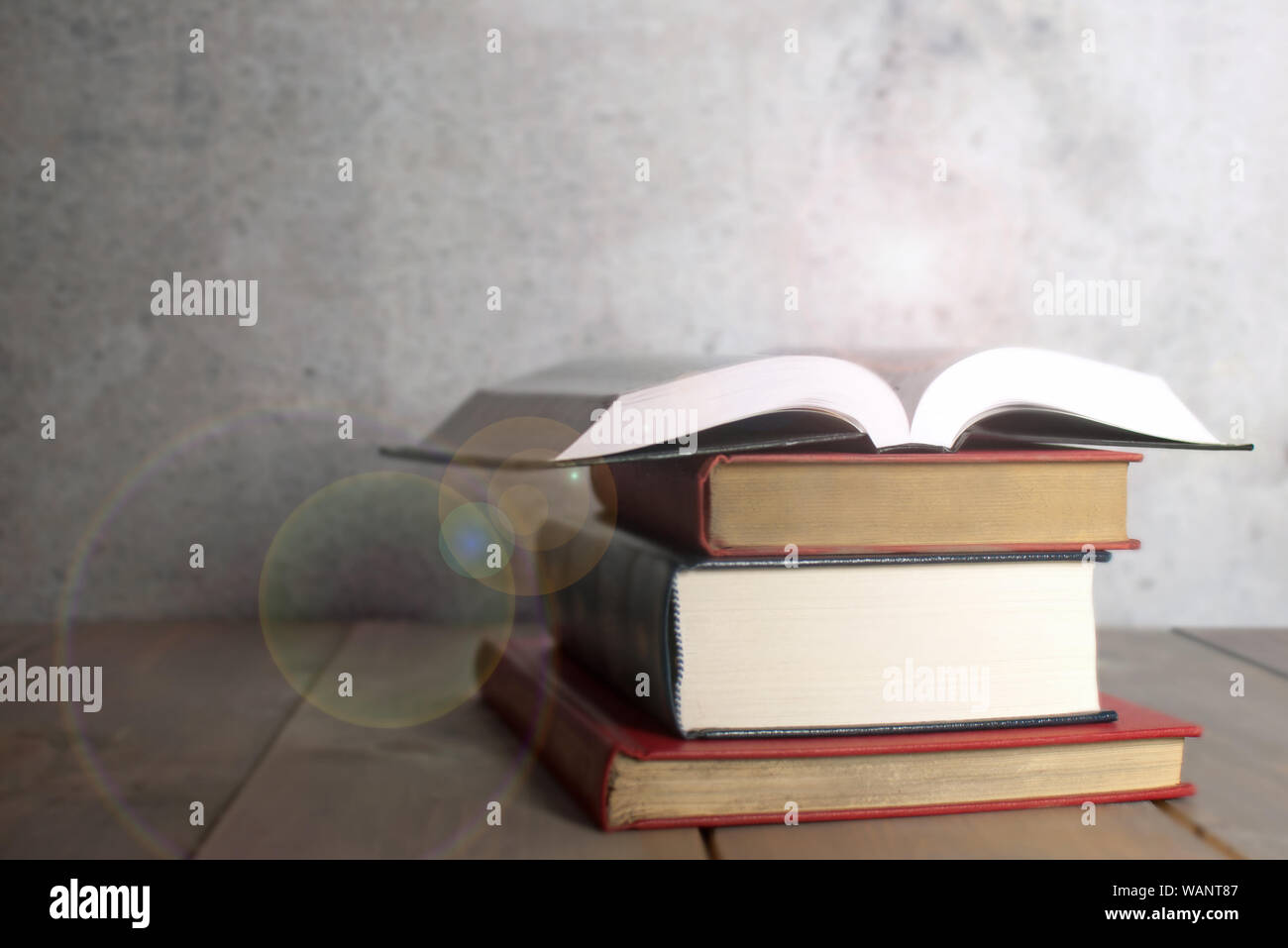 Open book on top of hi-res stock photography and images - Alamy