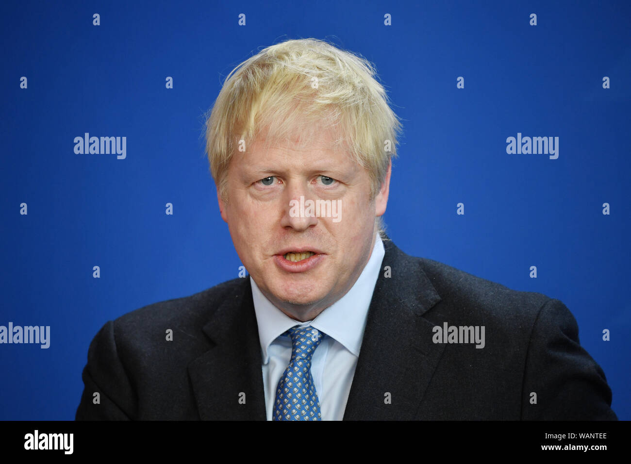 Berlin, Germany. 21st Aug, 2019. Boris Johnson, Prime Minister of Great ...
