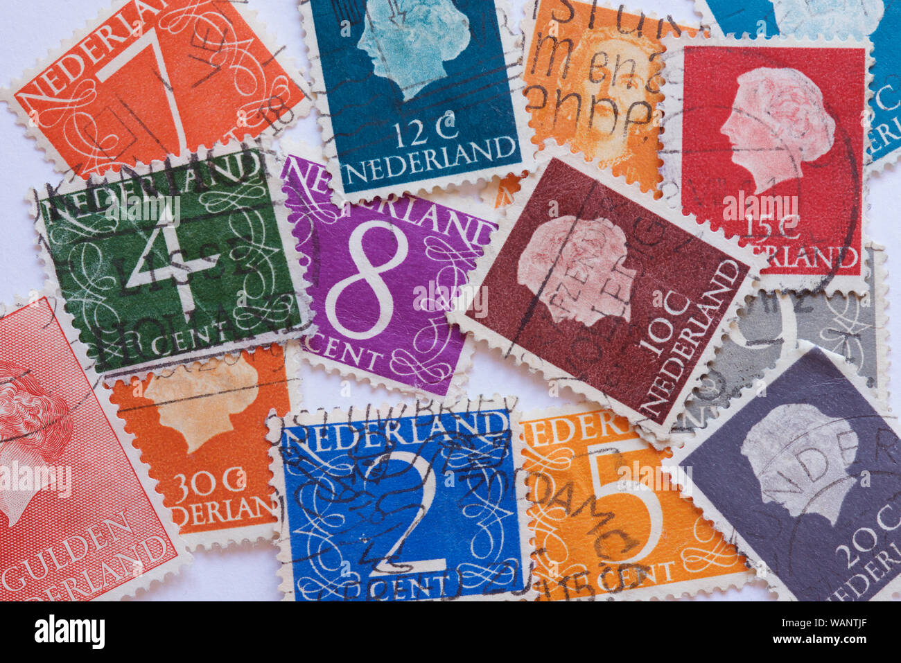 Netherlands Postage Stamp - Various Stock Photo - Alamy