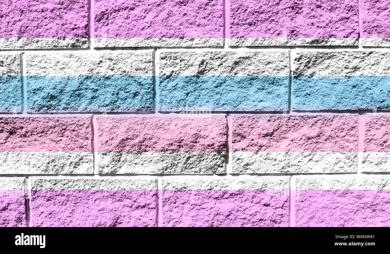 Flag of bigender pride close up painted on a cracked wall Stock Photo ...
