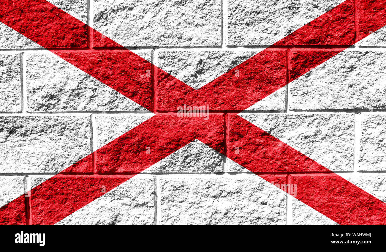 Alabama state flag usa grunge hi-res stock photography and images - Alamy