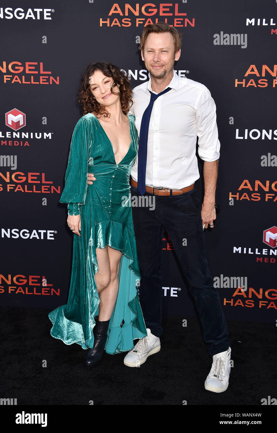 WESTWOOD, CA - AUGUST 20: Sophia Del Pizzo (L) and Jimmi Simpson attend ...