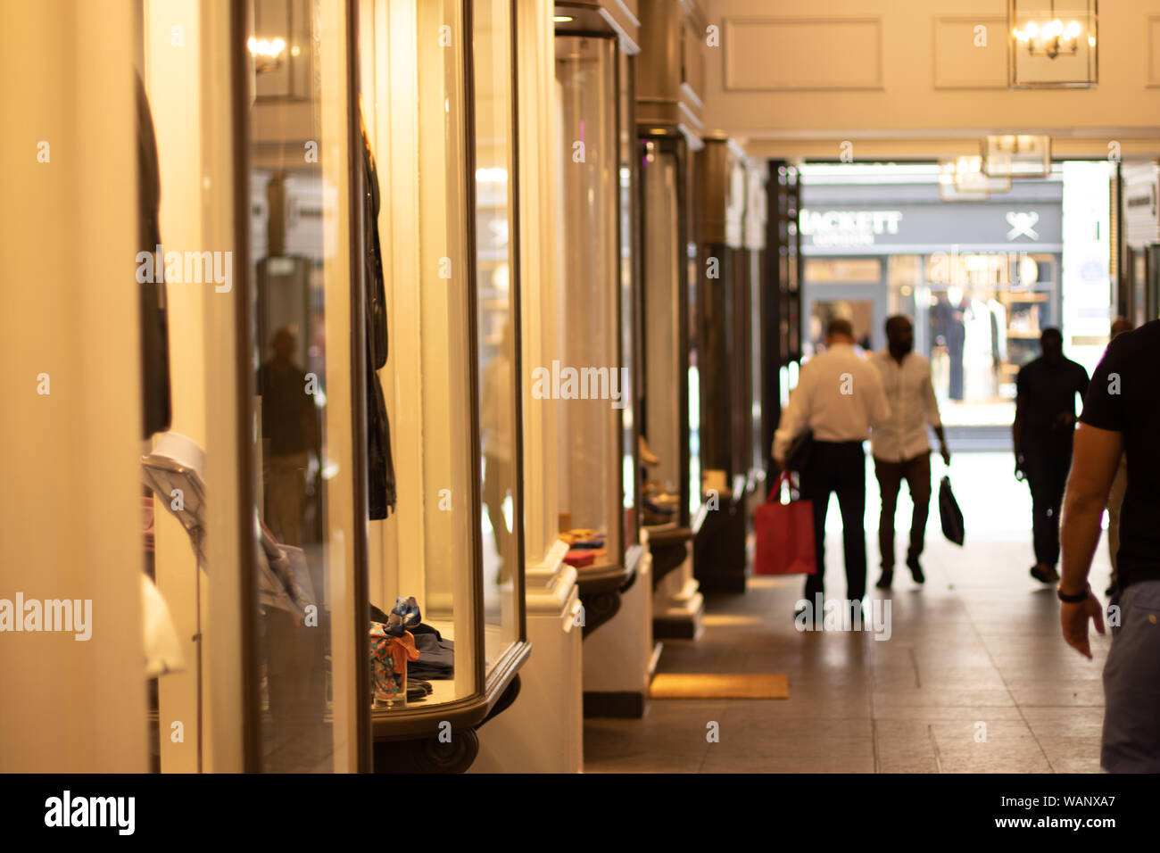 small shopping mall in London City Stock Photo - Alamy