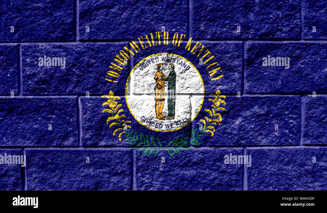 Kentucky us flag grunge hi-res stock photography and images - Alamy