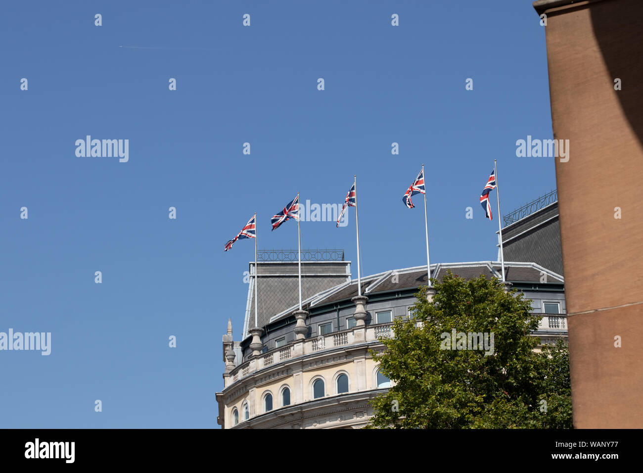 Flag pole on a building england hi-res stock photography and images - Alamy