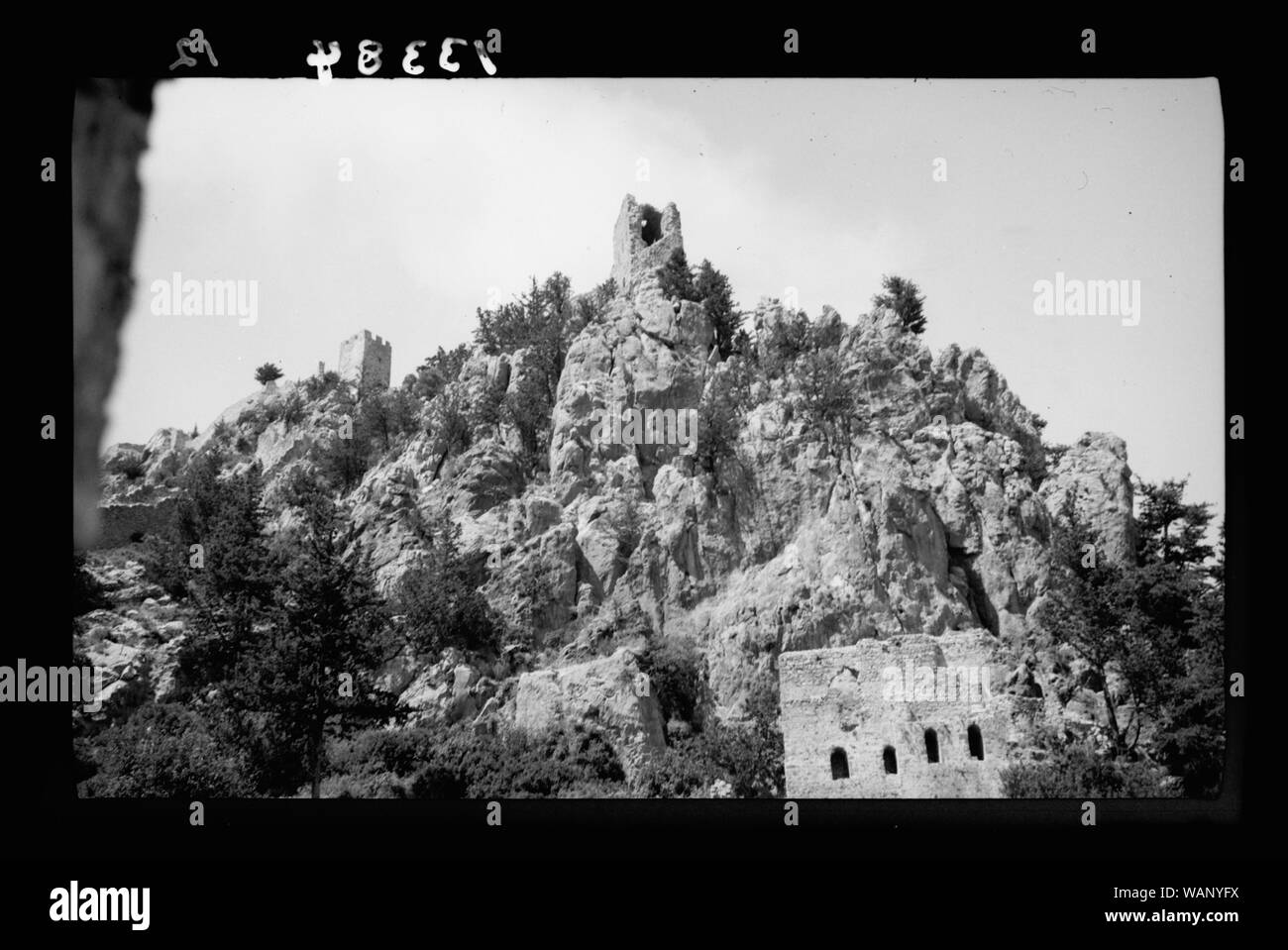 Cyprus. Kyoenia. St. Hilarion Castle from first line of fortification ...
