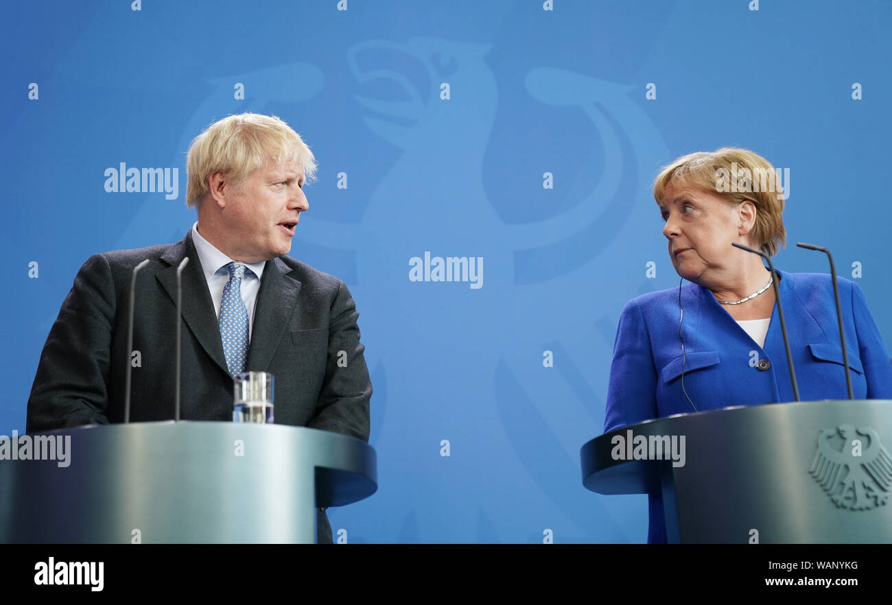 Berlin, Germany. 21st Aug, 2019. Federal Chancellor Angela Merkel (CDU ...