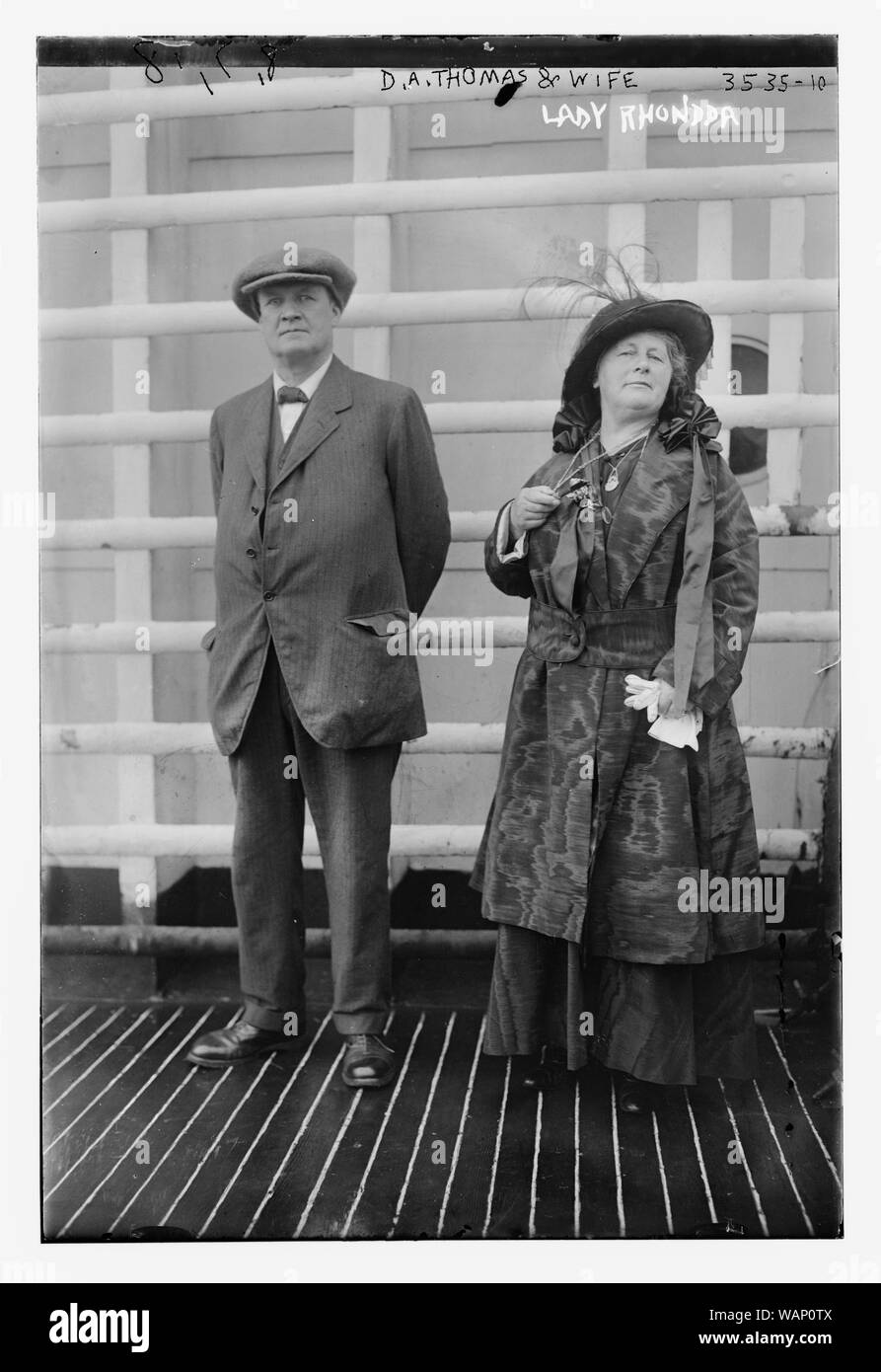 D.A. Thomas and wife, Lady Rhonda Stock Photo - Alamy