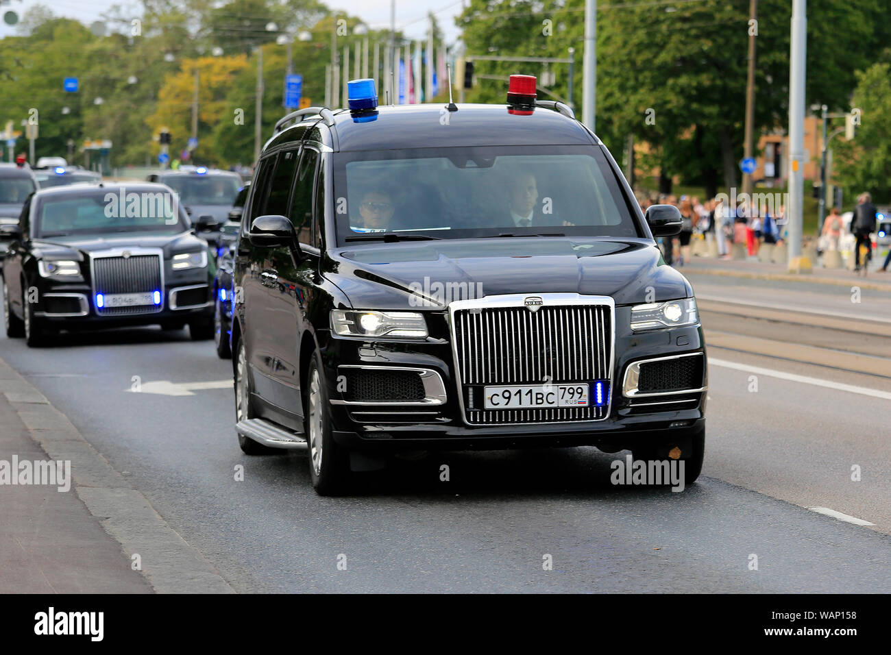 Putin motorcade hi-res stock photography and images - Alamy