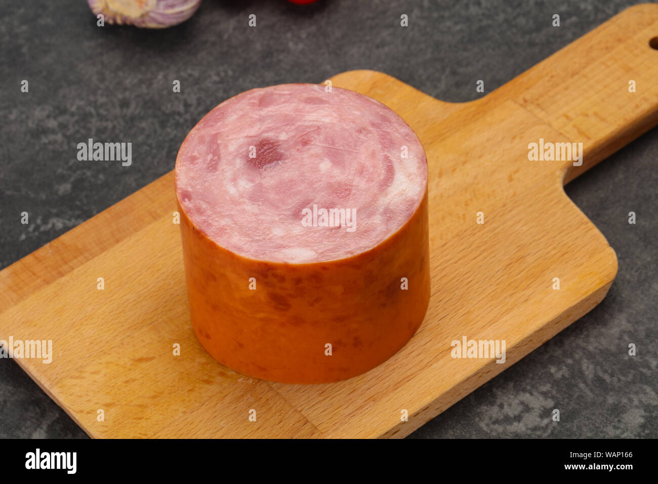 Natural ham made from pork meat Stock Photo - Alamy