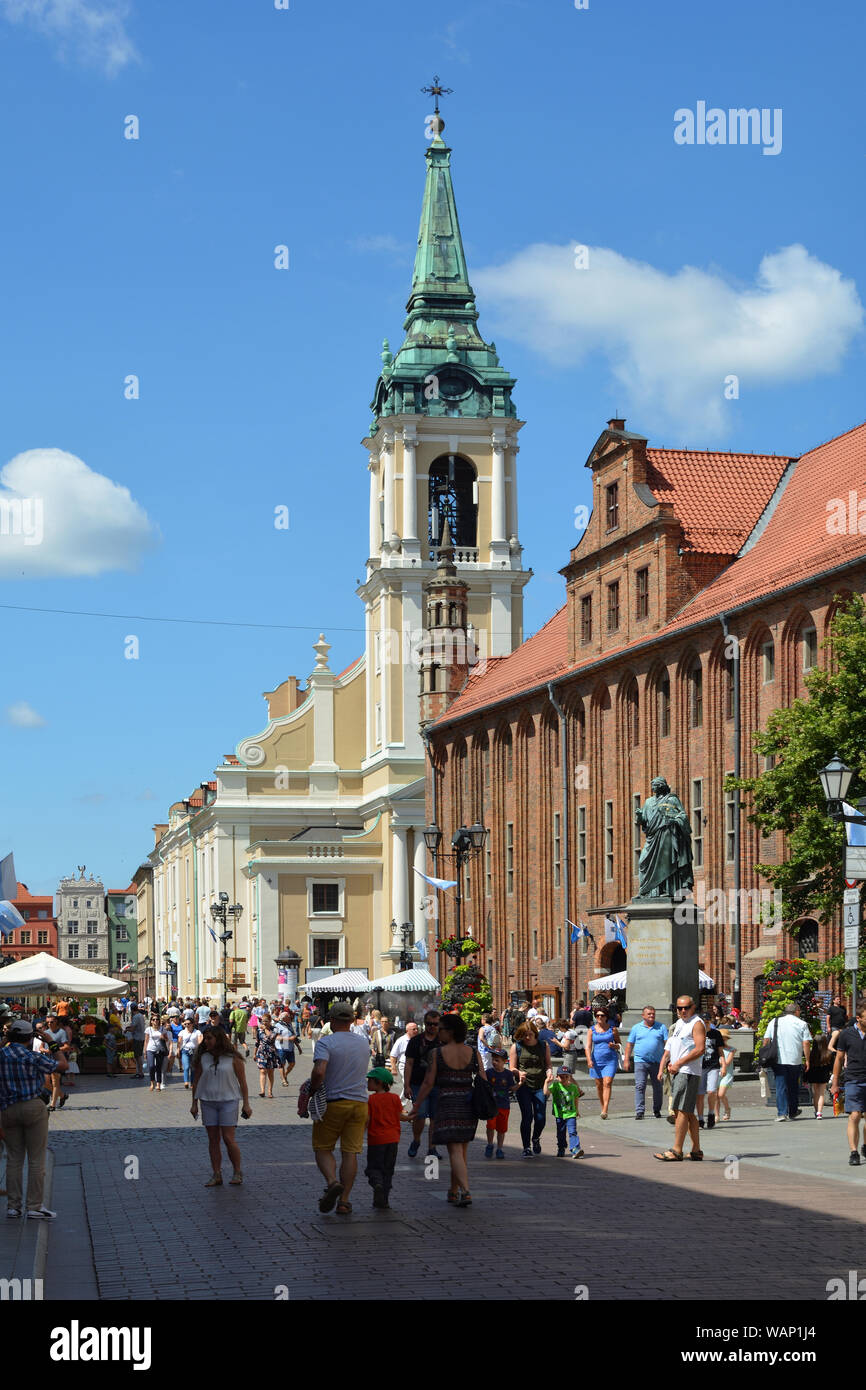 Old Town hall and Holy Spirit Church on the market place Rynek ...