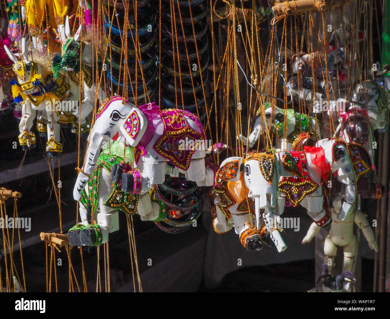 Myanmar Puppet souvenir. Myanmar Traditional Toys/Dolls Stock Photo - Alamy