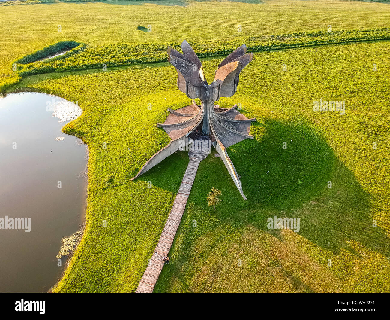 Jasenovac, Croatia - July 14, 2019. Areal of memorial and museum of ...