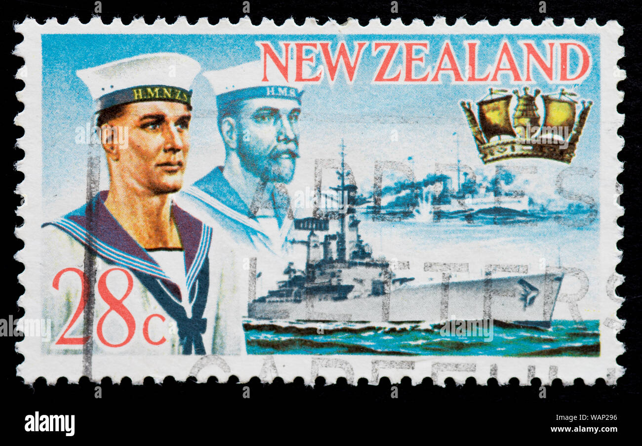 New Zealand Postage Stamp - Armed Services Stock Photo - Alamy