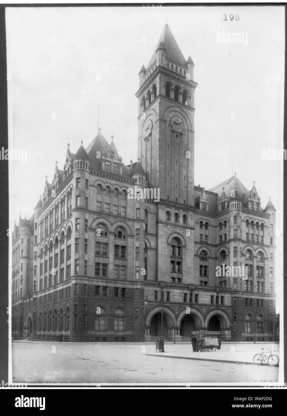 D.C. Wash. Old Post Office bldg. view from across Pa. Ave Stock Photo ...