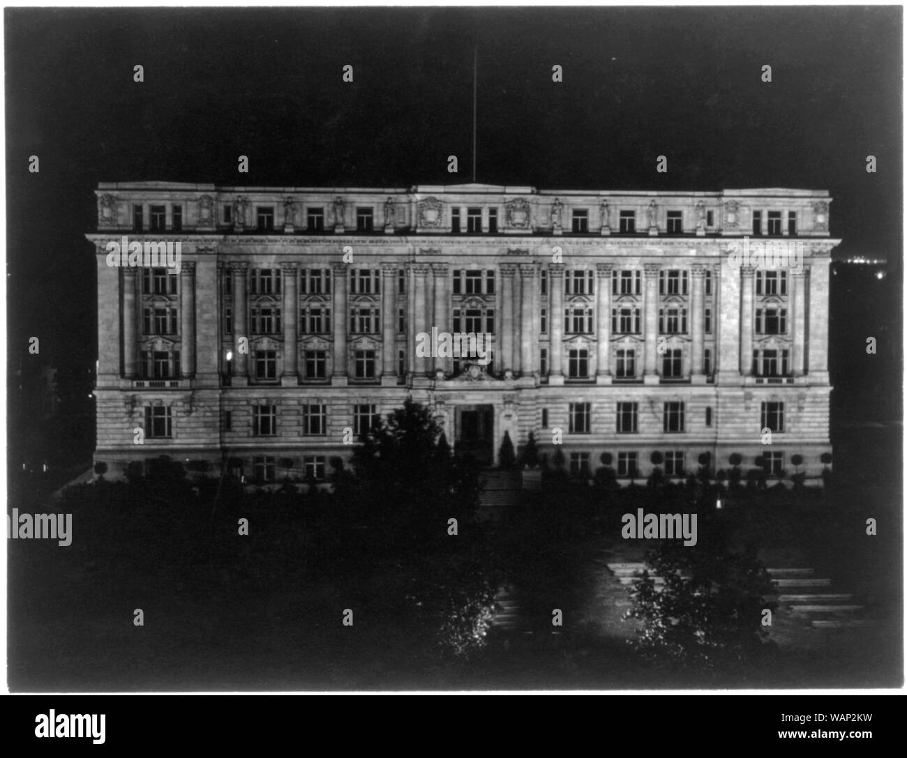 D.C., Washington. District Building. 1908. View at night Stock Photo ...