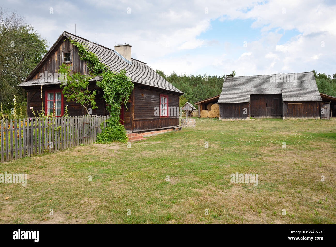 The Folk Culture Museum in Osiek by the river Notec, the open-air ...