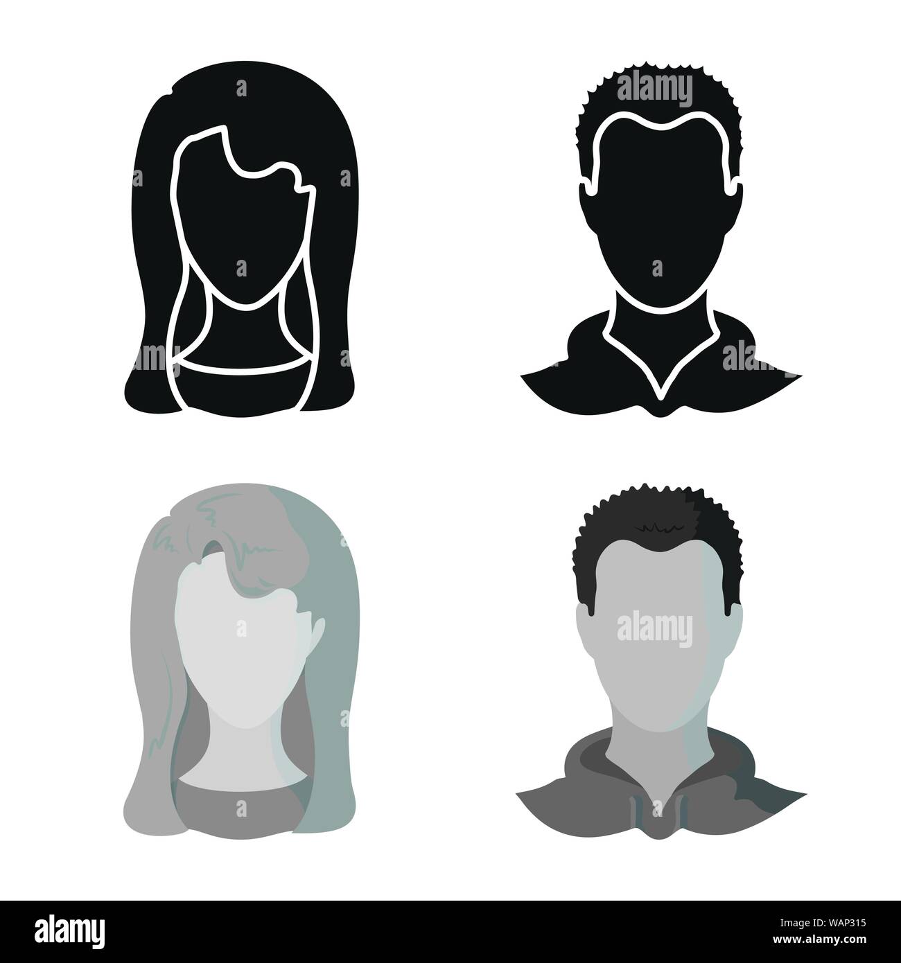 Isolated object of professional and photo symbol. Set of professional ...