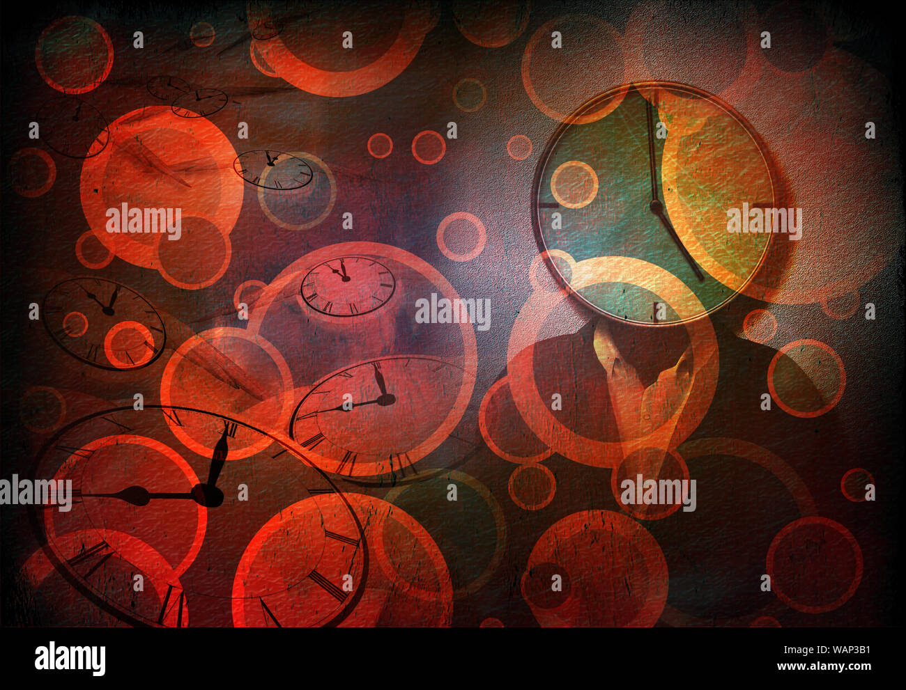 Time abstract. Modern digital art Stock Photo - Alamy