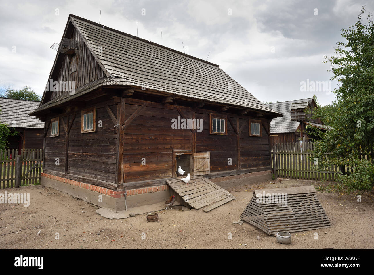 The Folk Culture Museum in Osiek by the river Notec, the open-air ...