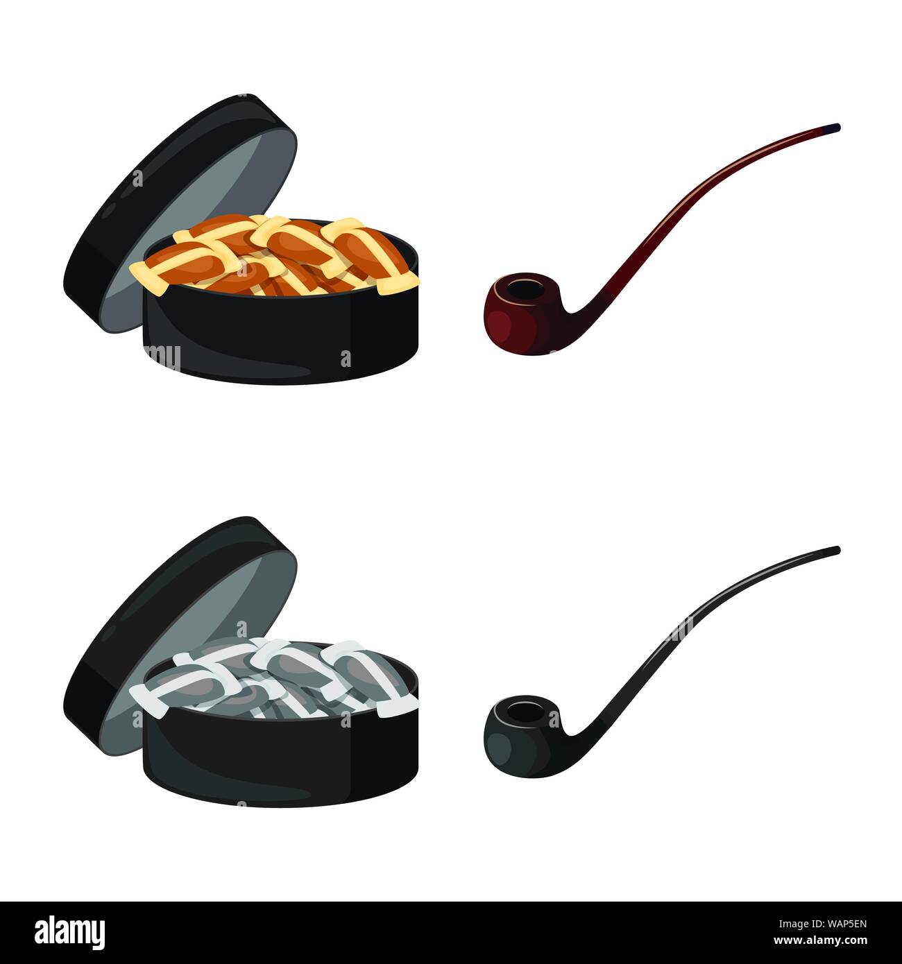 Vector illustration of refuse and stop icon. Set of refuse and habit ...